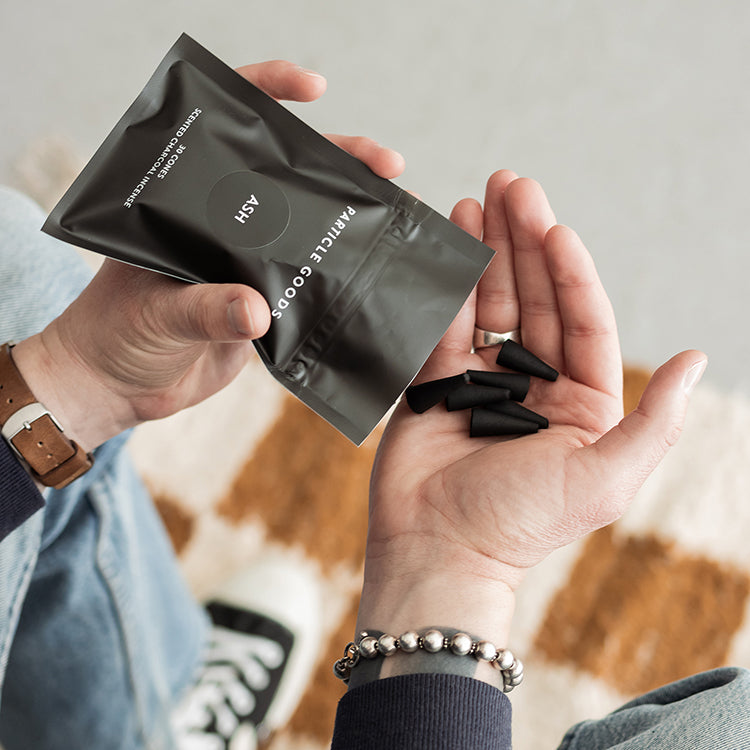 Ash Ritual Incense Cones I Oud & Amber Resins – Particle Goods