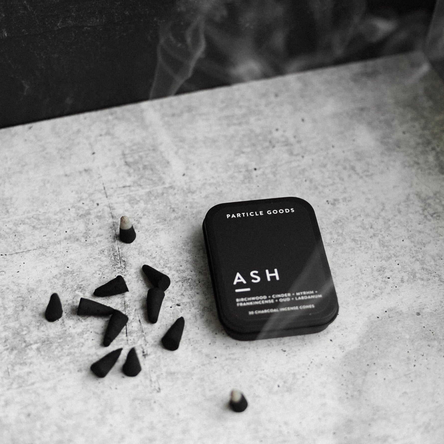 Ash Ritual Incense Cones I Oud & Amber Resins – Particle Goods